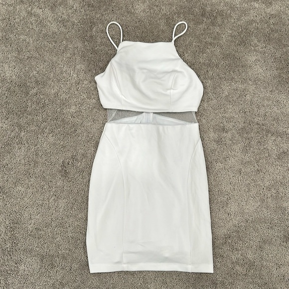 Windsor | Dresses | Windsor White Mesh Bodycon Mini Dress 7 | Poshmark